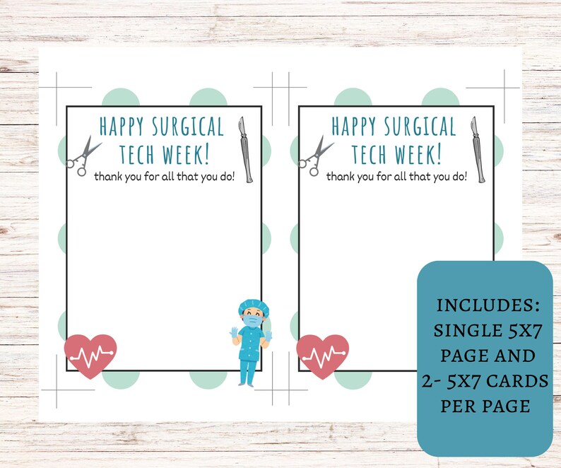 Surgical Tech Week Gift, Gift Card Holder, Surgical Tech Appreciation ...