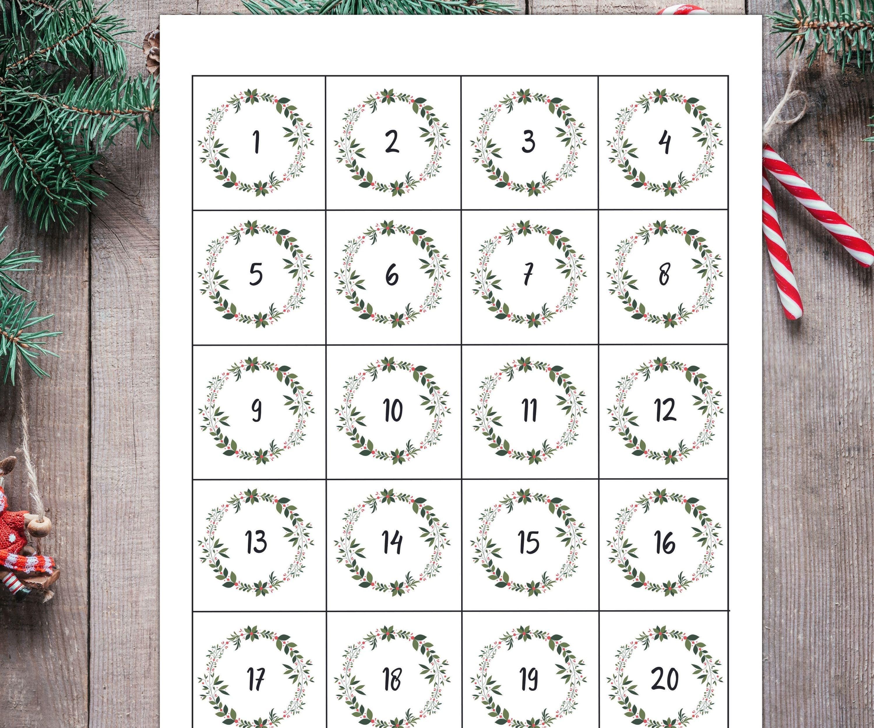 White Elephant Numbers, Gift Exchange Numbers Printable, Yankee Swap ...
