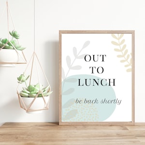 Will Return Shortly Sign - Etsy