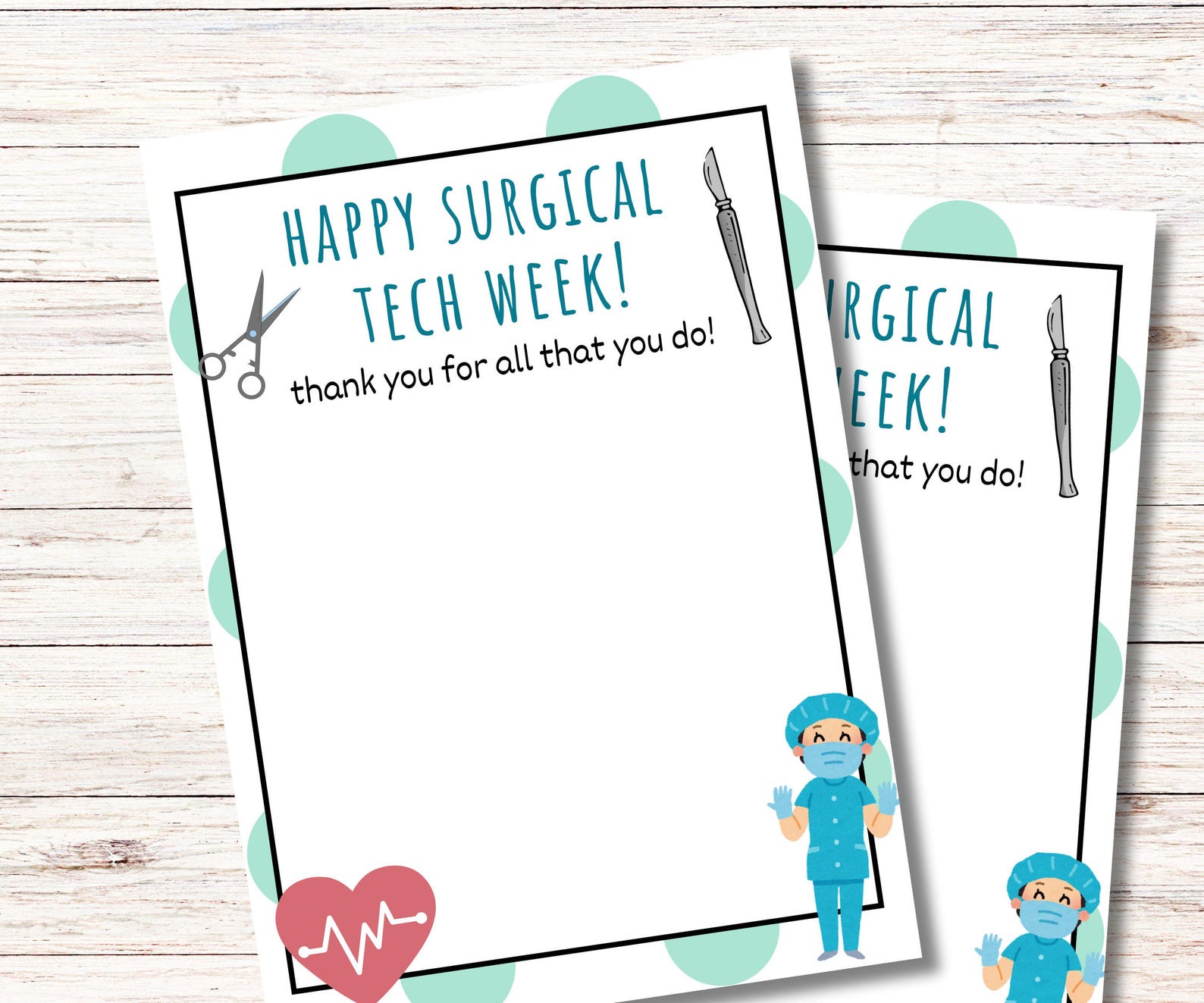 Surgical Tech Week Gift, Gift Card Holder, Surgical Tech Appreciation ...