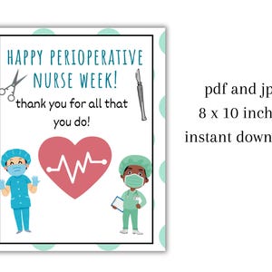 Perioperative Nurse Week Sign, Periop Nurse Week Banner, Nurse Week ...