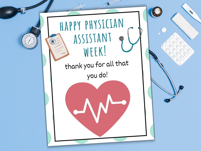 PA Week Sign, Physician Assistant Week Banner, Pa Week Decorations ...