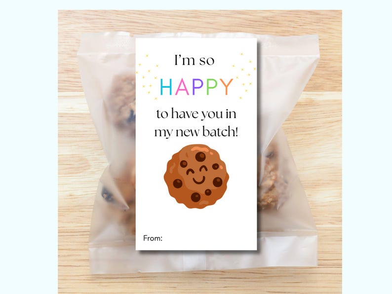 Back to School Cookie Tag, Meet the Teacher Gift for Student, Welcome ...
