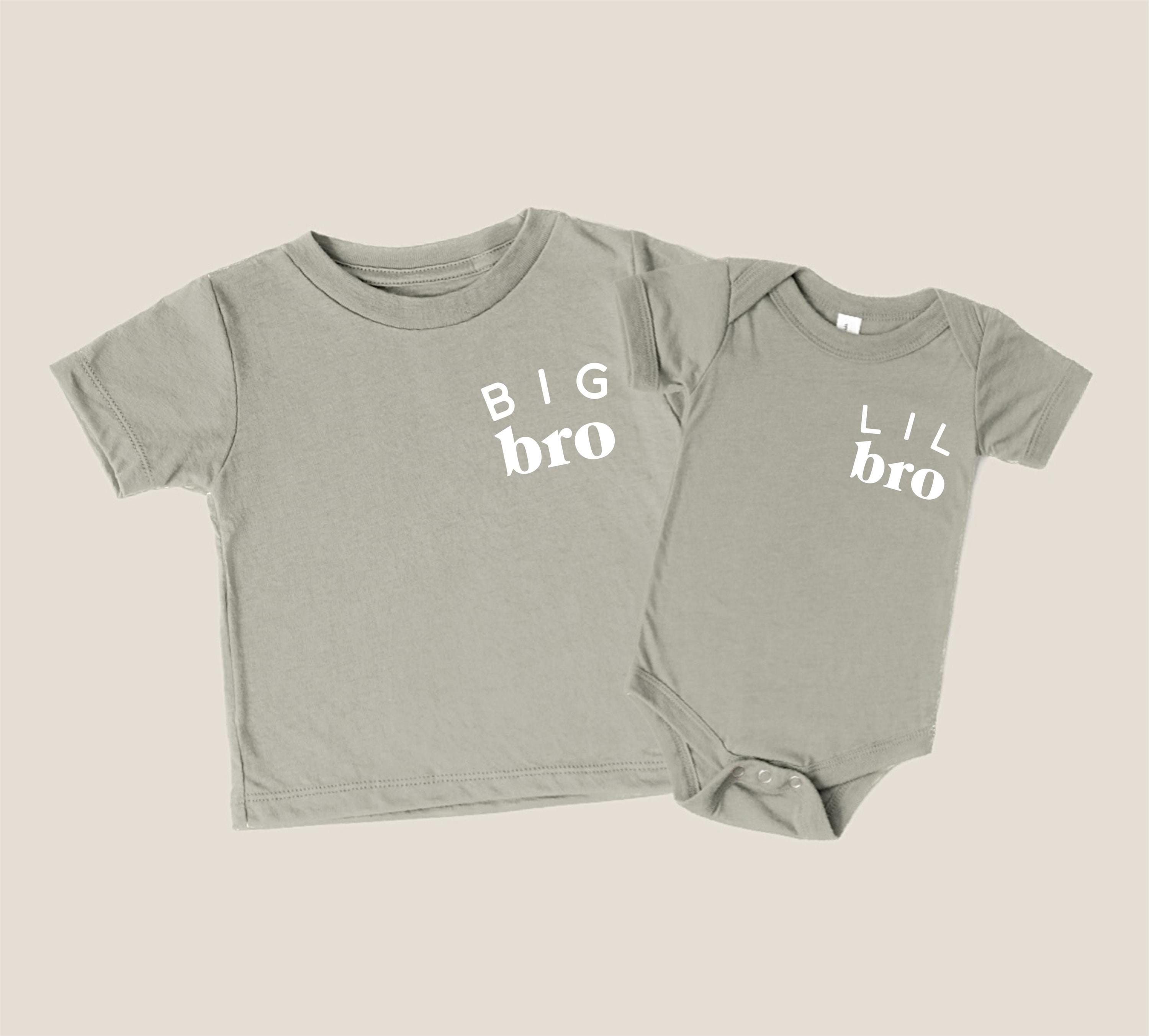 Big Bro Lil Bro Set, Sibling Shirts, Big Brother, Little Brother ...