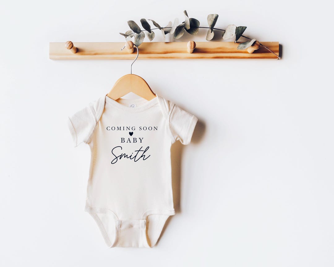 Coming Soon, Baby Coming Soon, Baby Bodysuit, Baby Announcement, Gender ...