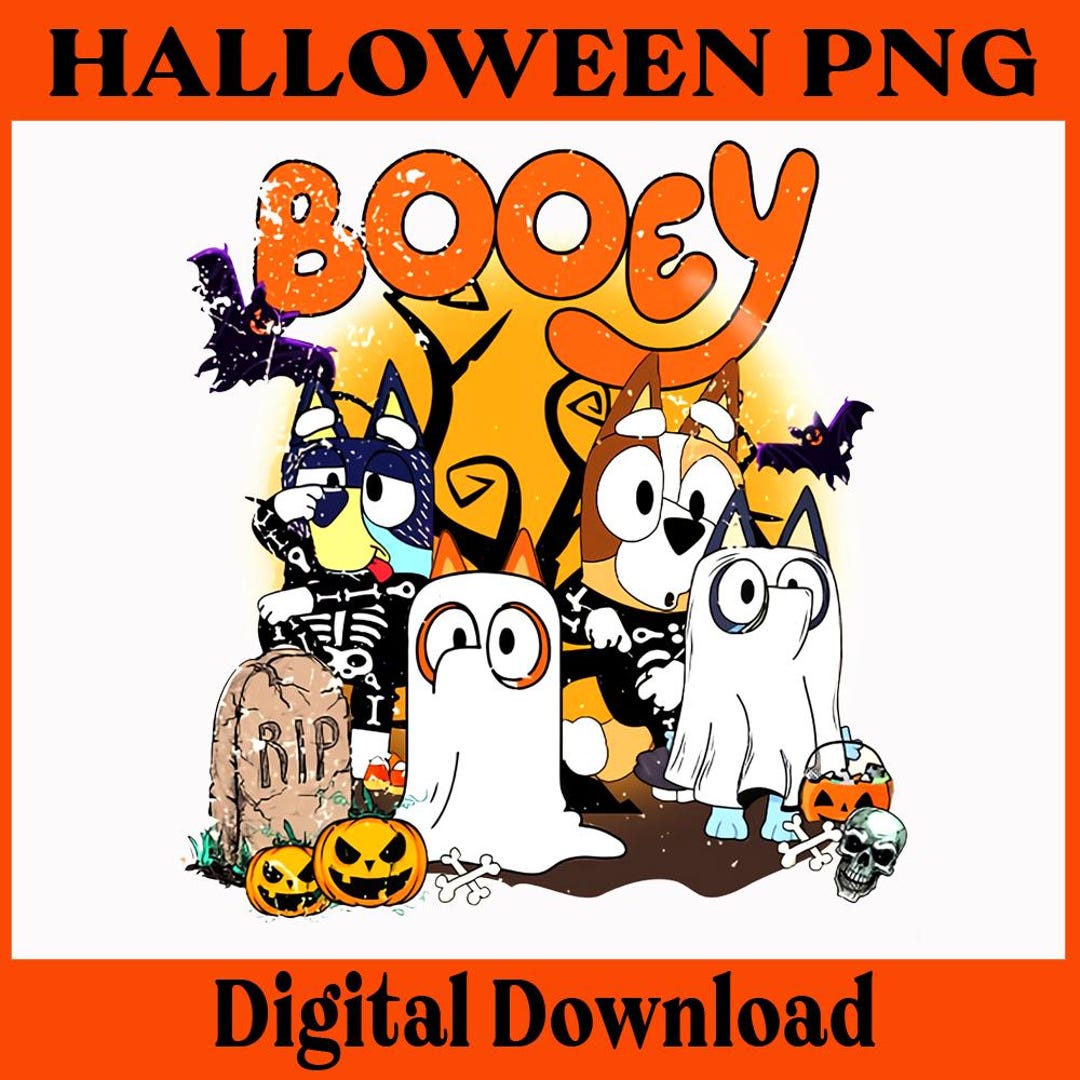 Booey Bluey Halloween PNG, Halloween Png, Trendy Halloween Png ...