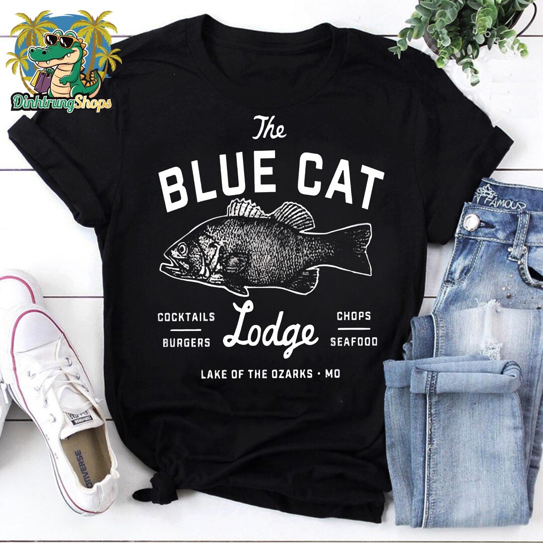 Blue Cat Lodge Shirt, Lake of the Ozarks Shirt, Vintage Ozarks Vacation ...