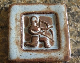 Cini Sterling Sagittarius Pin The Archer Zodiac Sign Vintage