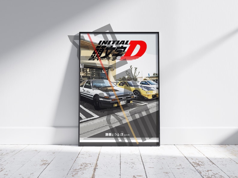 4 in 1 Initial D Digital Download Initial D Poster Initial D Art ...