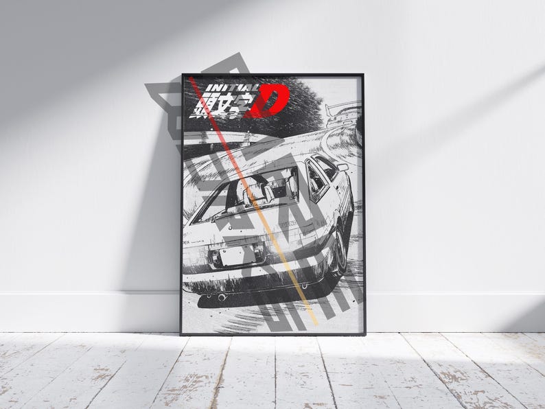 4 in 1 Initial D Digital Download Initial D Poster Initial D Art ...