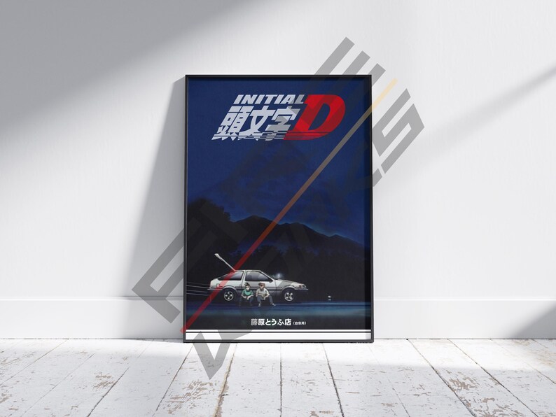 4 in 1 Initial D Digital Download Initial D Poster Initial D Art ...