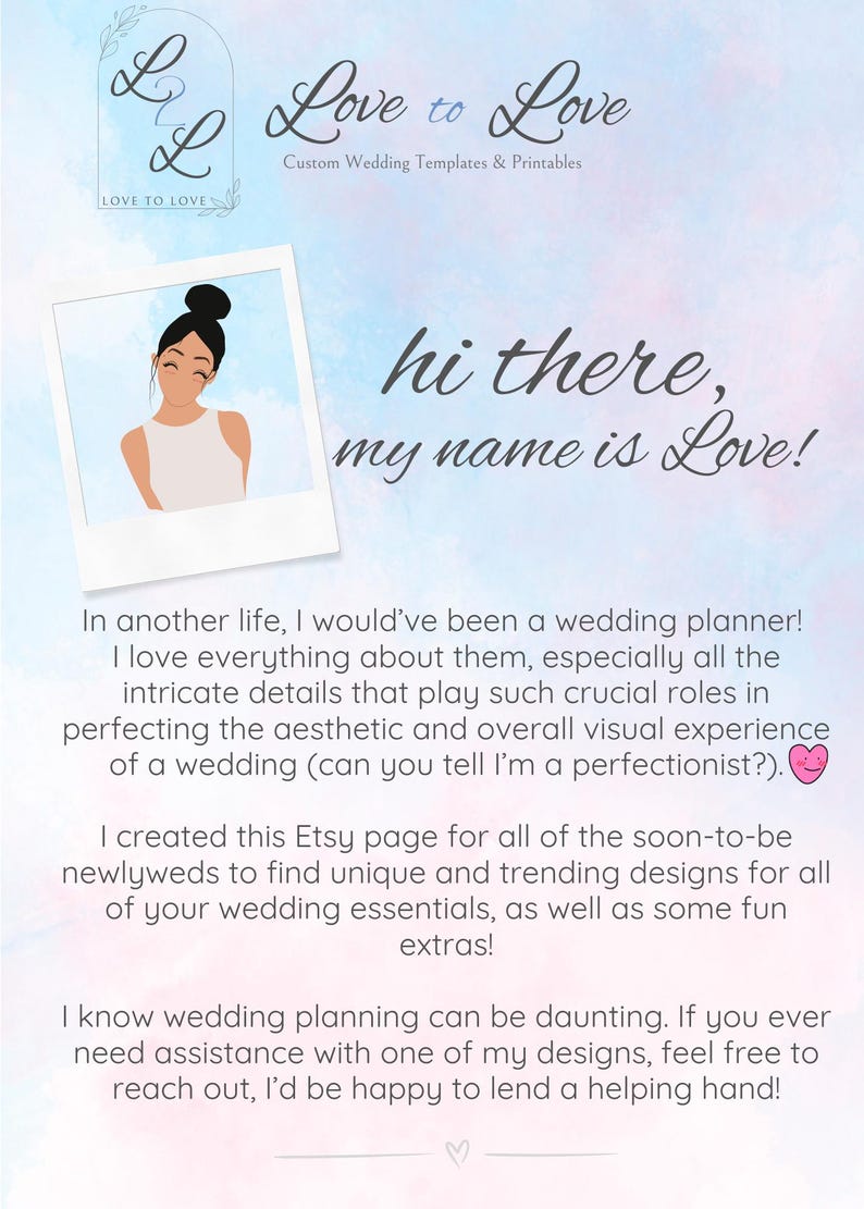 Classic Wedding Ceremony Pamphlet, Wedding Schedule, Wedding Place Card ...