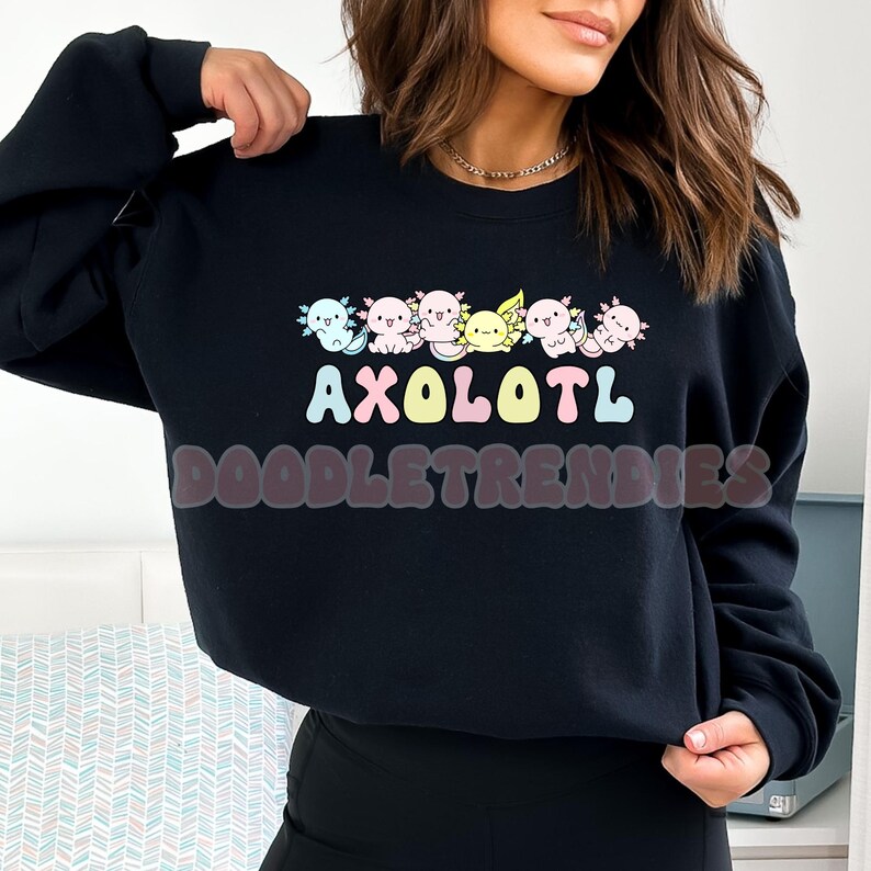 Kawaii Axolotl SVG PNG - Etsy