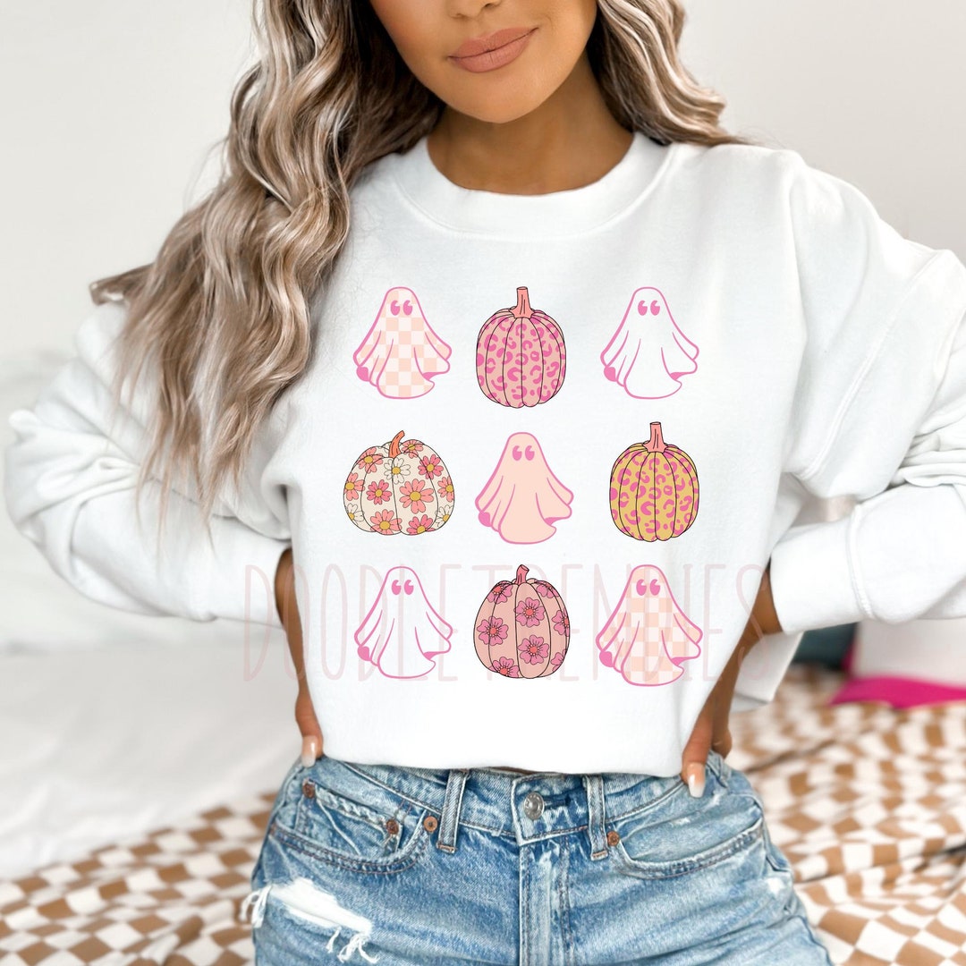 Pink Ghost Png Ghost Collage Svg PNG, Halloween Png Cute Pink Ghost ...