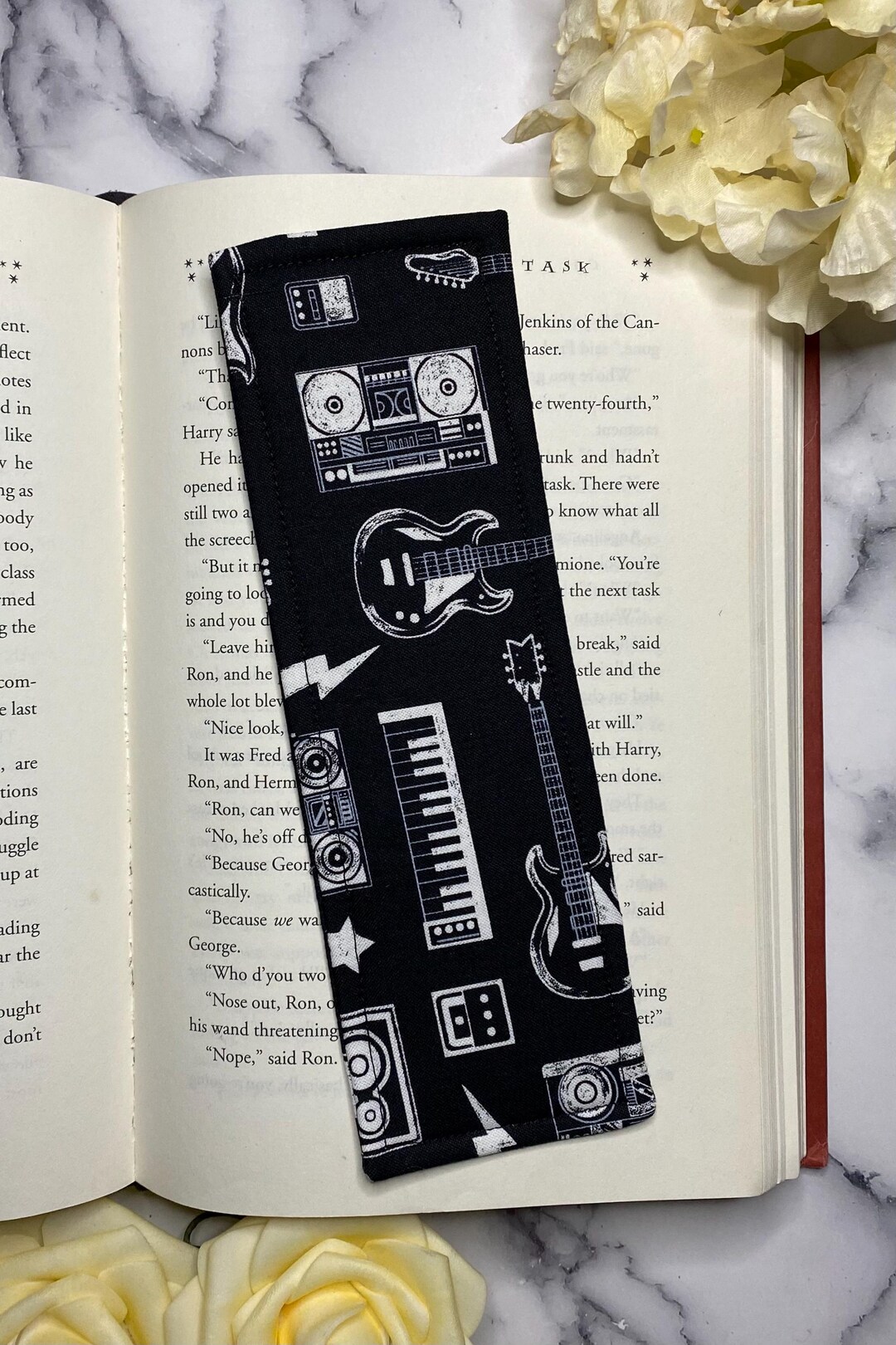 Rock Music Fabric Bookmark - Etsy