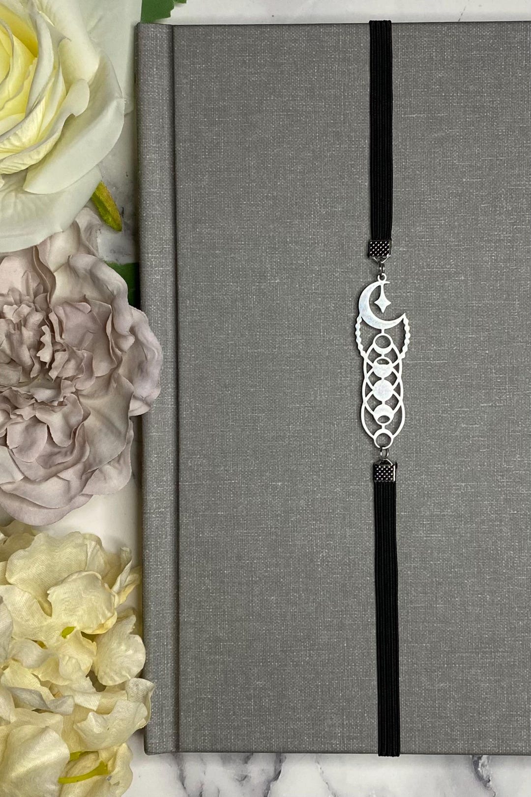 Moon Stack Charm Elastic Bookmark - Etsy