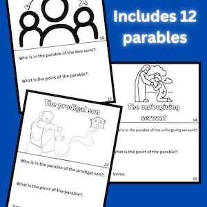 Parables Series Mini Booklet - Etsy