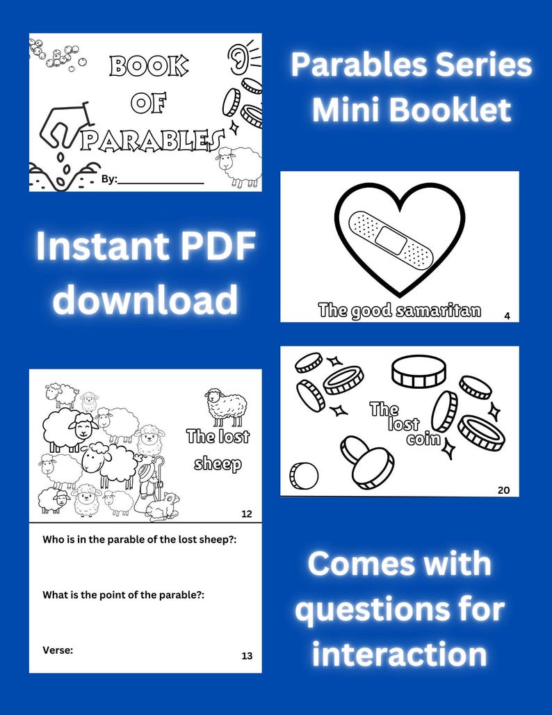 Parables Series Mini Booklet - Etsy