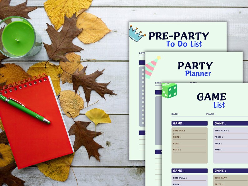 Printable Party Planner and To-do List | Event Planning Organizer With ...