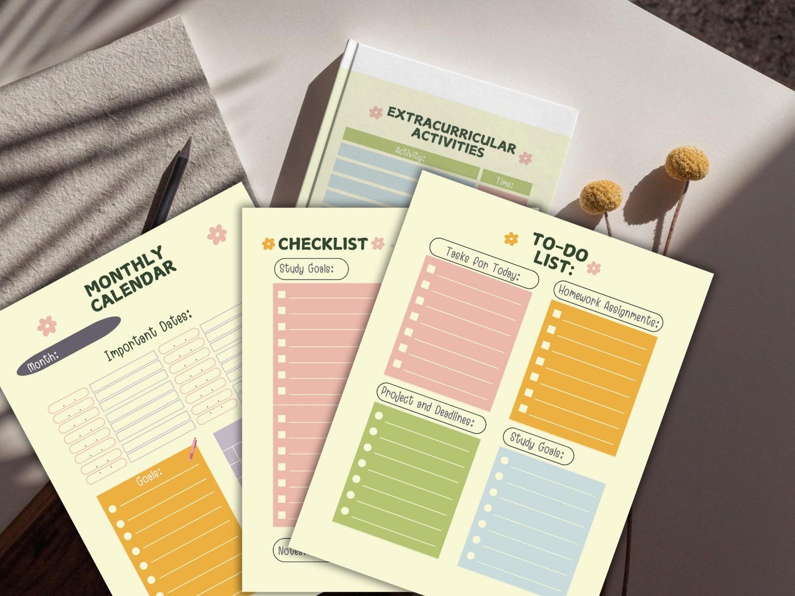 Printable School Planner and To-do List | Back-to-school Planner With ...