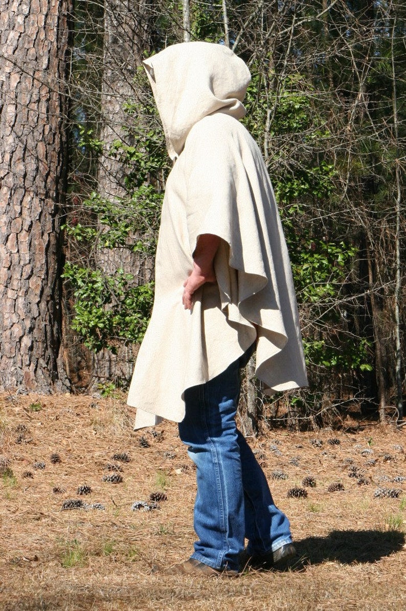 Linen Hooded Cape or Poncho Cosplay Mara Jade Skywalker - Etsy