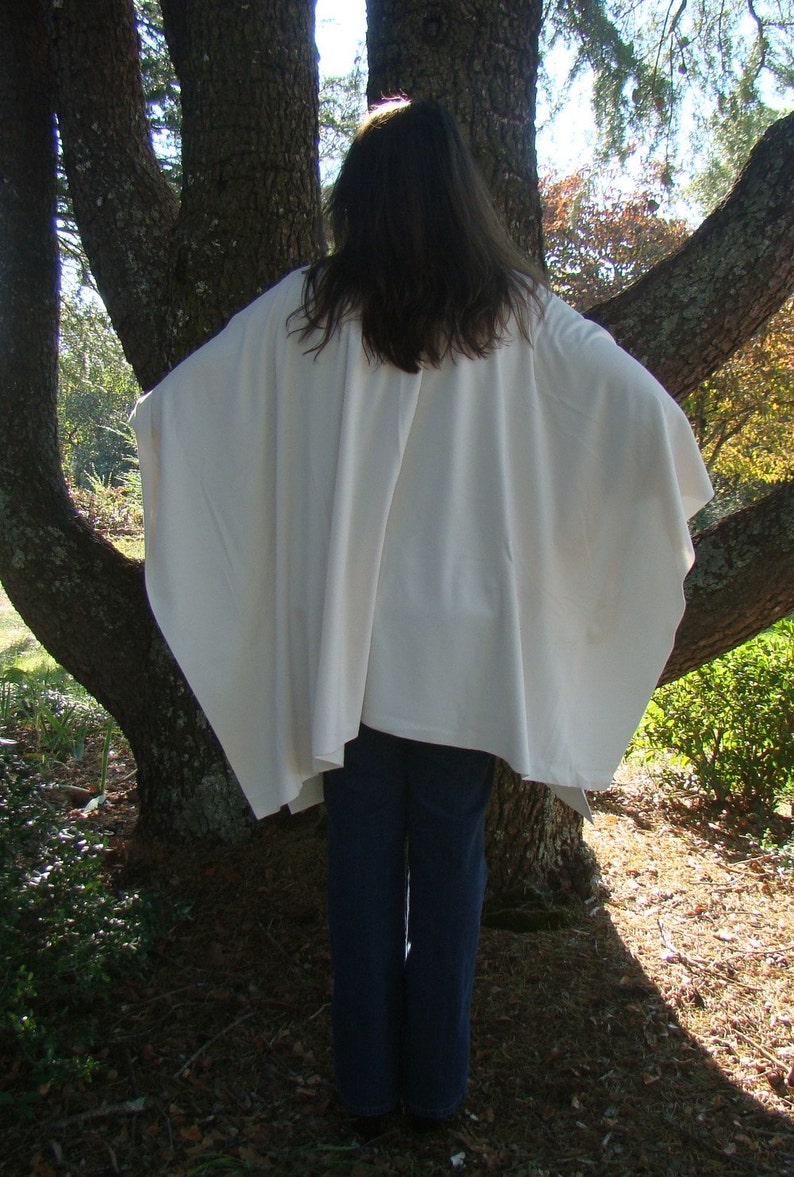 Winter White Fleece Wrap Shawl Ruana Stole With or Without | Etsy