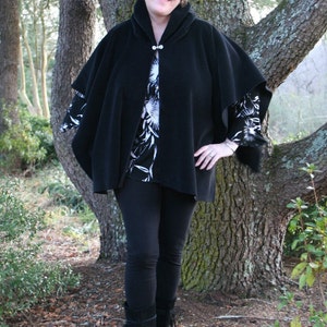 Darth Vader Ninja Hooded Poncho or Cape Children Petites Small Adult ...