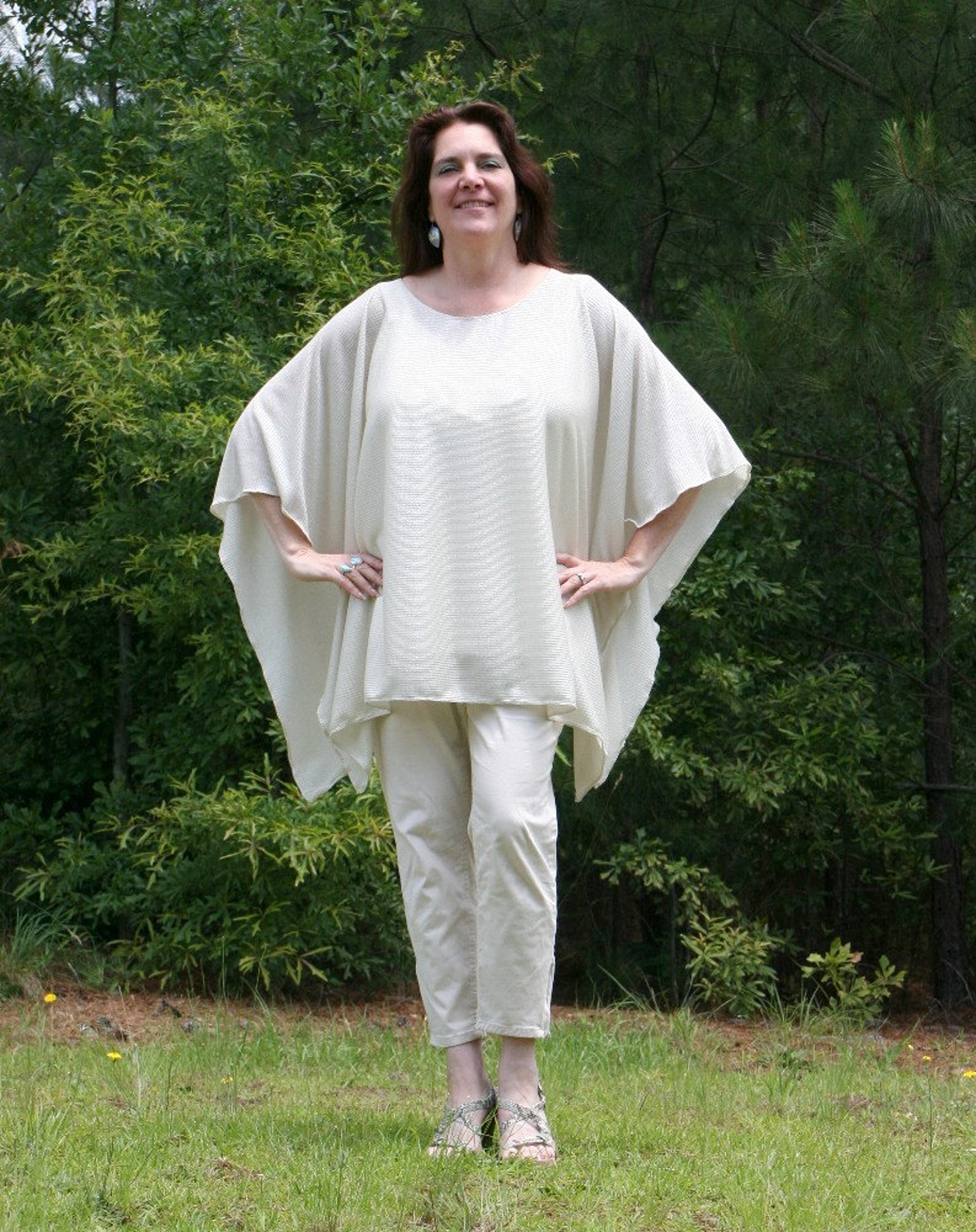 Taupe tastic Knit Poncho Caftan Tunic Beach Cover up - Etsy