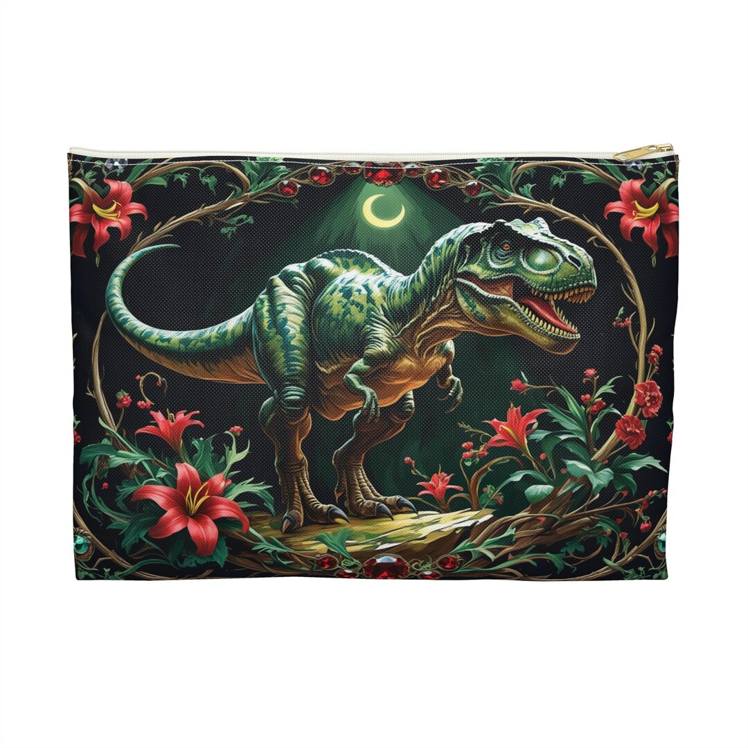 Majestic T-rex of Gemstone Glory Accessory Pouch - Symbolic Storage ...