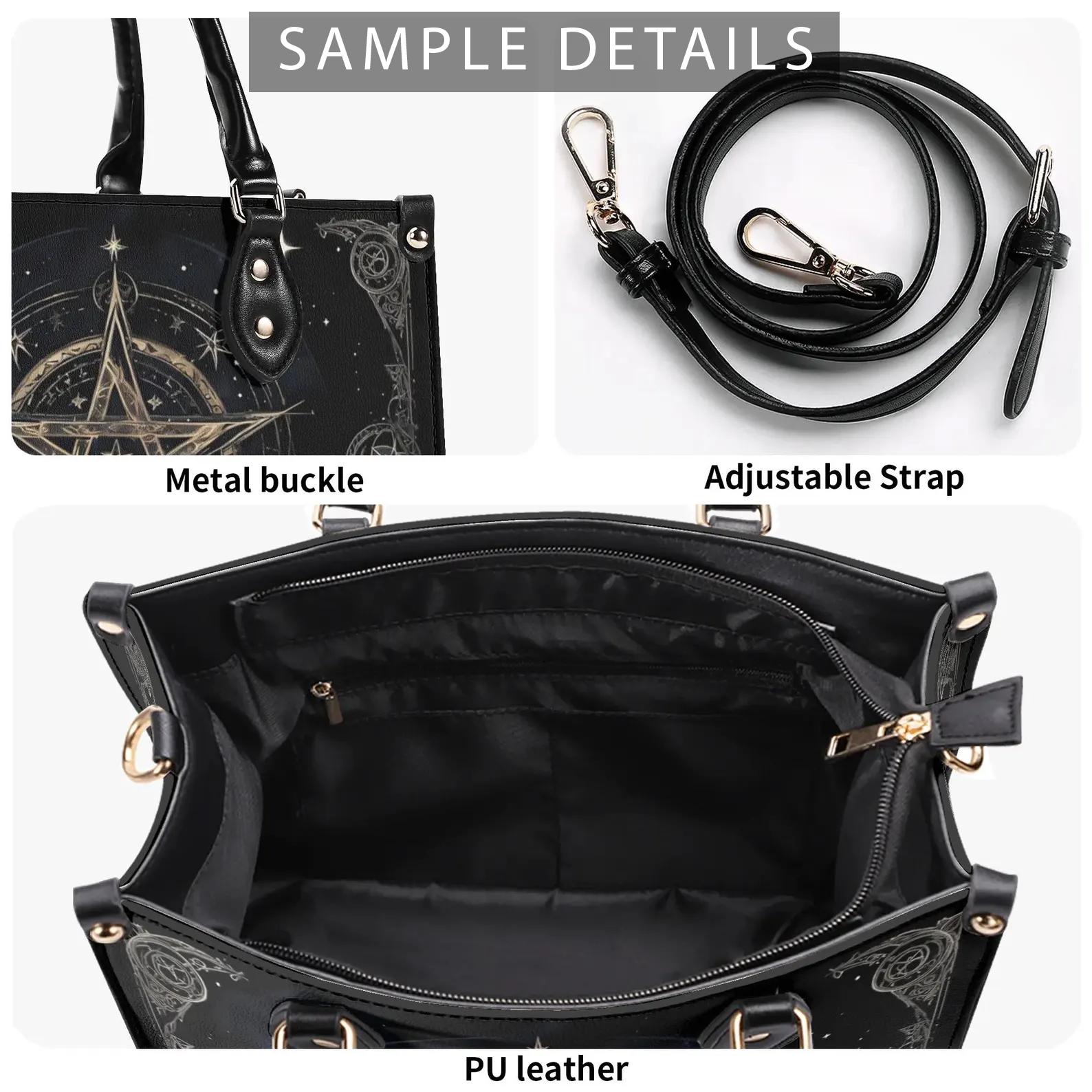 Goth Goth Bag Vegan Leather Cute Handbags Shoulder Bag, Small to Large ...