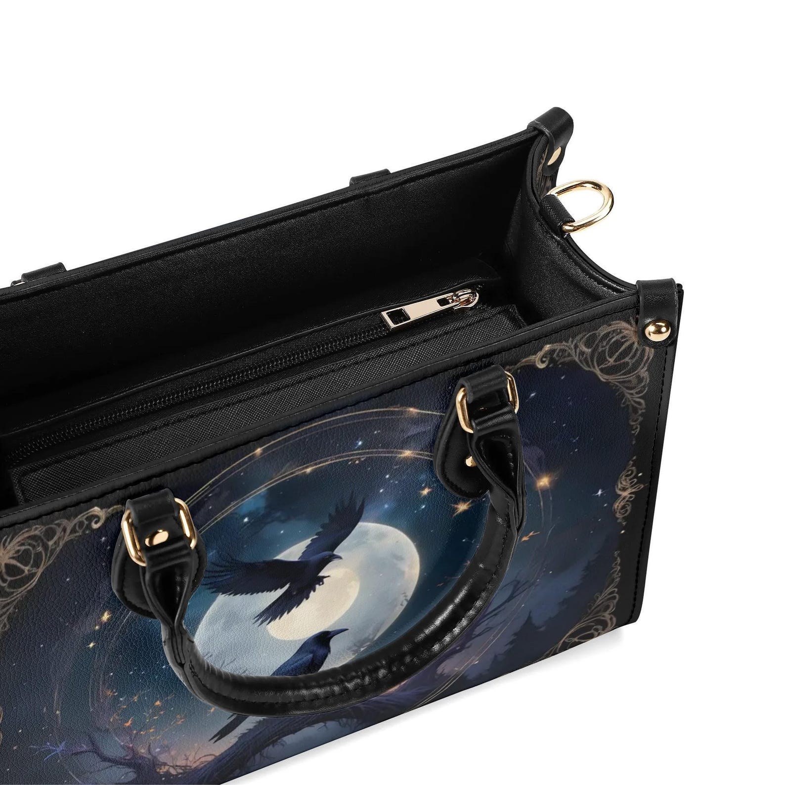 Gothic Crow Bag Cute Crossbody Purse Witchy Purse, Top Handle Bag ...