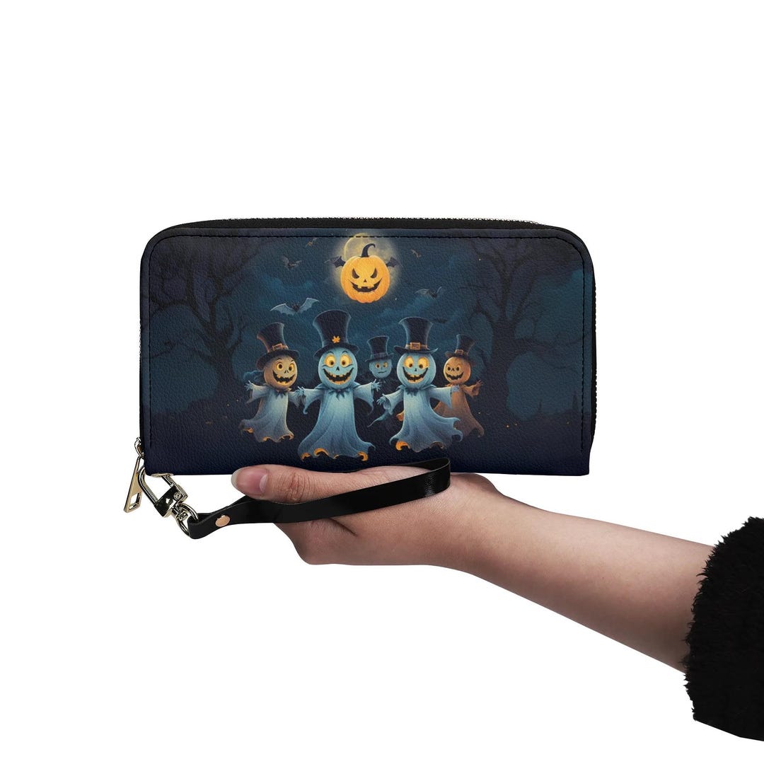 Cute Ghost Family Wallet Vegan Leather Cute Wallet Vegan Leather Wallet ...