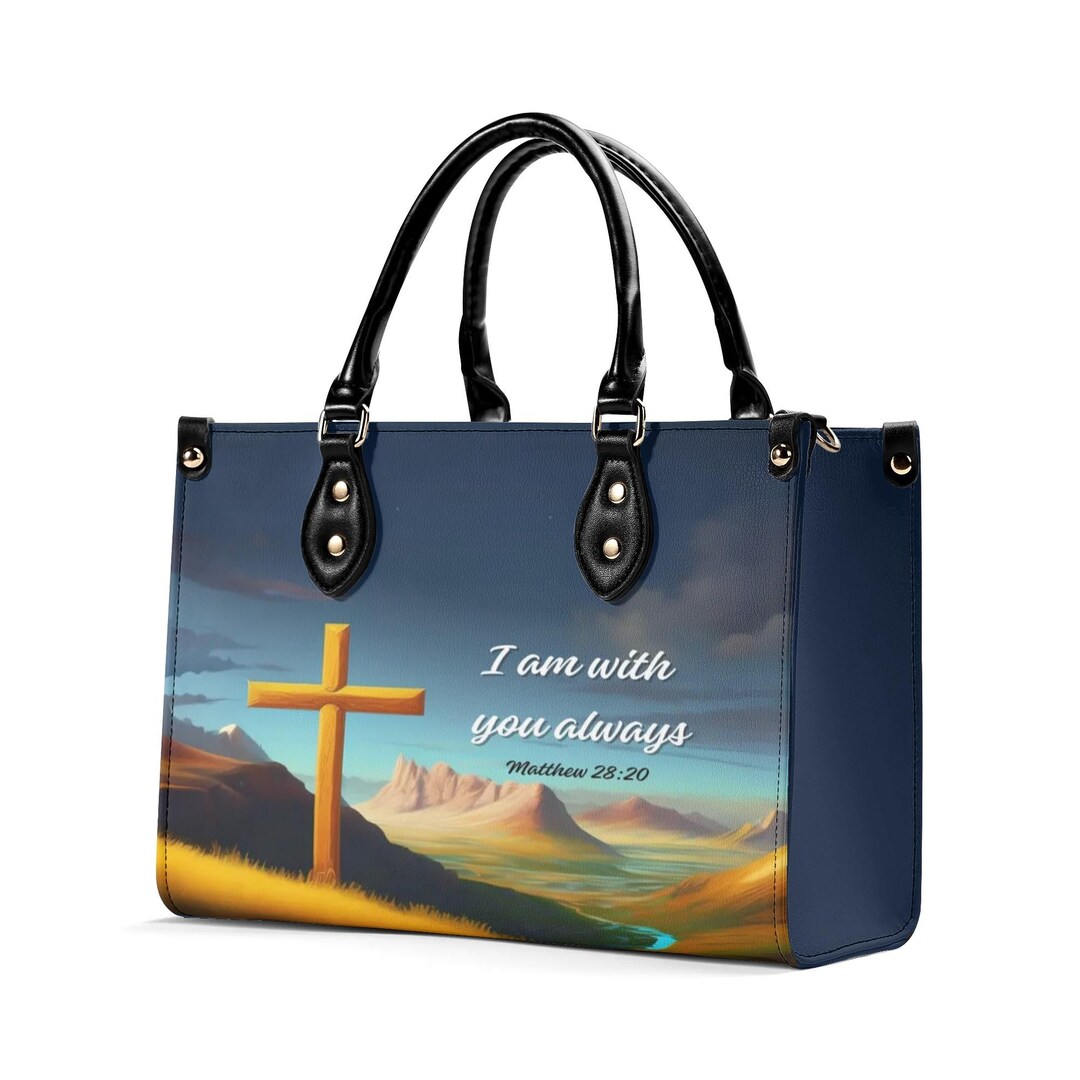 Jesus Cross Vegan Leather Handbag Christian Luxury Womens Gift Moms Bag ...