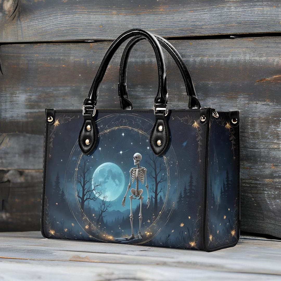Mystical Skeleton Bag Cute Crossbody Purse Witchy Purse, Top Handle Bag ...