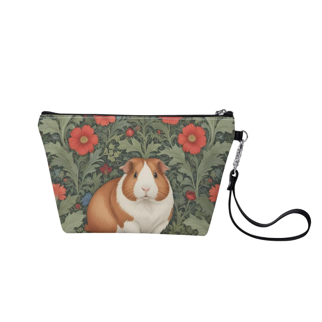 Guinea Pig Make up Bag Zipper Bag Cute Bag Vegan Leather Zipper Pouch ...