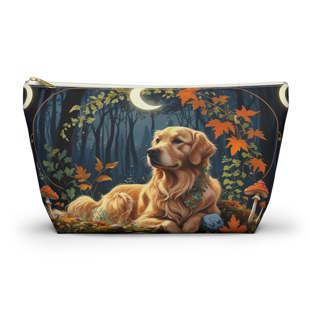Golden Retriever Forest Accessory Pouch – Naturecore Dog Gift - Etsy
