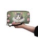 Floral Siamese Cat Wallet Vegan Leather Cute Wallet Vegan Leather ...