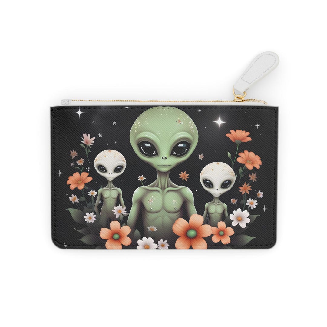 Alien Family Mini Clutch Bag, Coin Purse for Sci-fi Lovers, Gift for ...