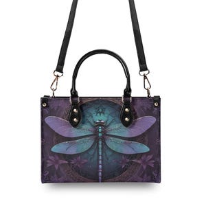 Dragonfly Bag Vegan Leather Cute Handbags Shoulder Bag, Small to Large ...