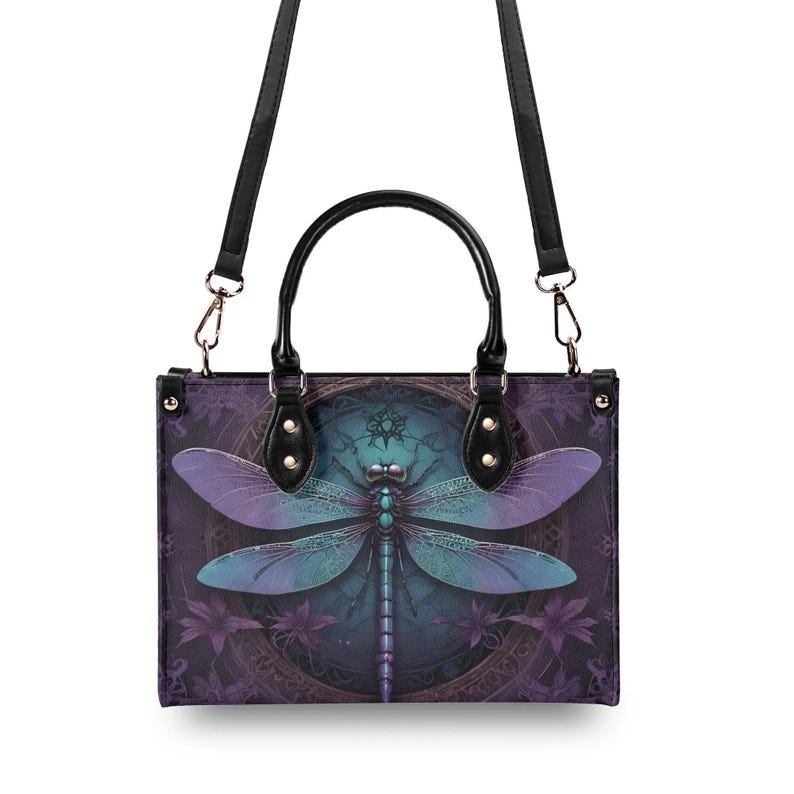 Dragonfly Bag Vegan Leather Cute Handbags Shoulder Bag, Small to Large ...