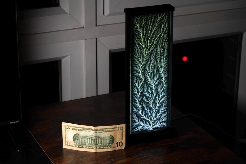 4"x12” X 1" BACKLIT Lichtenberg Figure/lightning in Acrylic Physics ...