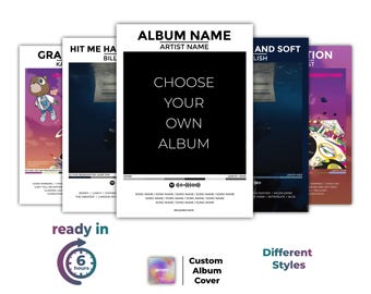 Album Cover Poster, Tracklist Poster, Custom Music Poster, Custom Song ...
