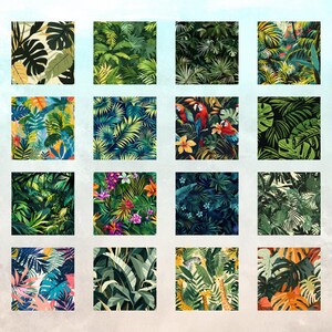 Jungle,tropical, Forest Pattern Flawless Digital Papers-printable ...