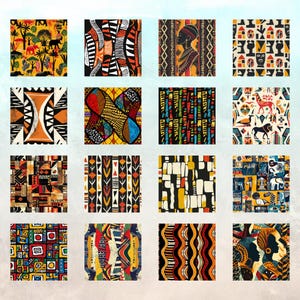 African Pattern Flawless Digital Papers Printable Scrapbook Paper Jpg ...