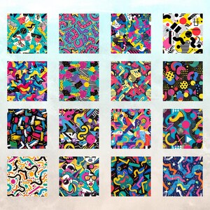 90's Art Pattern Flawless Digital Papers Printable Scrapbook Paper Jpg ...