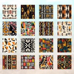 African Pattern Flawless Digital Papers Printable Scrapbook Paper Jpg ...