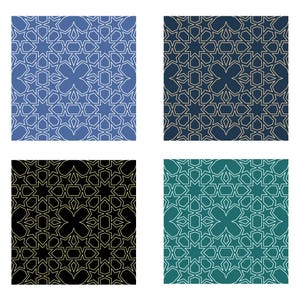 Arabic Art Pattern Flawless Digital Papers Printable Scrapbook Paper ...