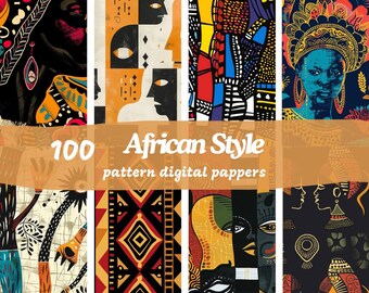 African Pattern Flawless Digital Papers Printable Scrapbook Paper Jpg ...