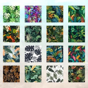 Jungle,tropical, Forest Pattern Flawless Digital Papers-printable ...