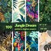 Jungle,tropical, Forest Pattern Flawless Digital Papers-printable ...